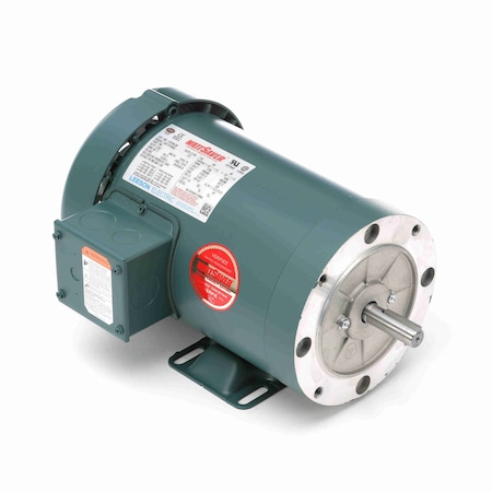 Leeson General Purpose Motor, 1.50 HP, 3 Ph, 60 Hz, 230/460 V, 1800 RPM, 56C Frame, TEFC 116746. ...
